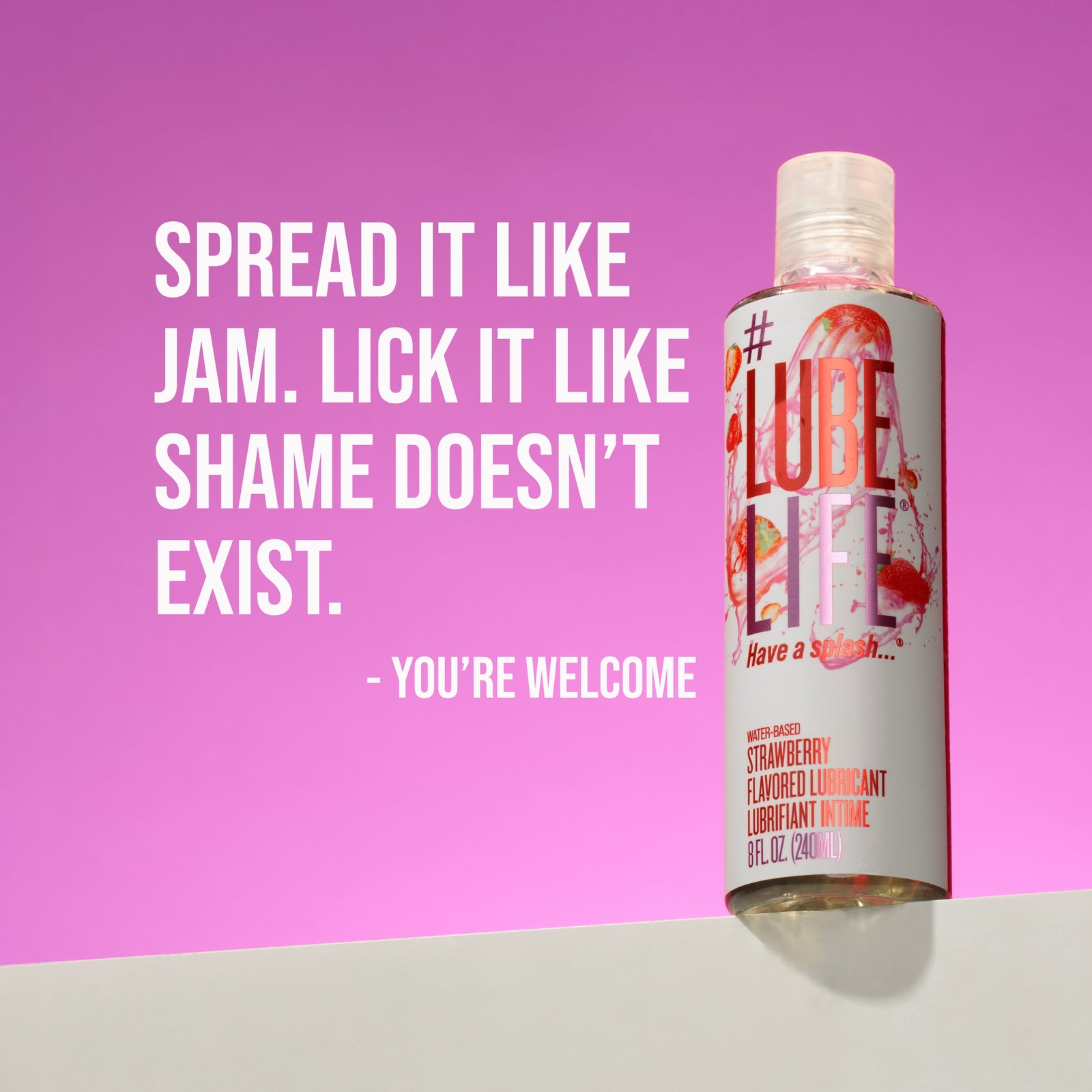 Water Based Strawberry Flavored Lubricant – 100% Edible – Buy Flavor ...